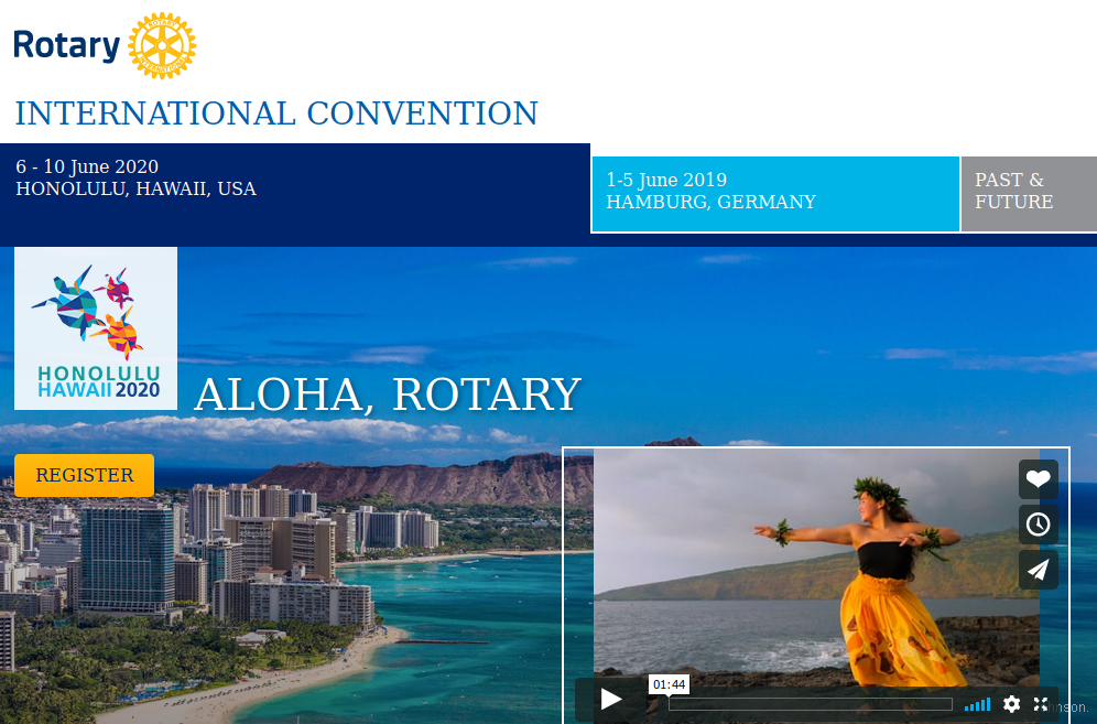 Rotary District 9930 Group Trip to World Convention in Hawaii | Rotary District 9930